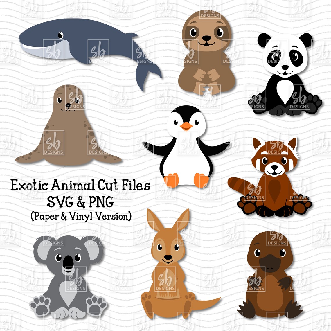 Animal SVG Zoo Animals SVG Australian Animals SVG Cute - Etsy