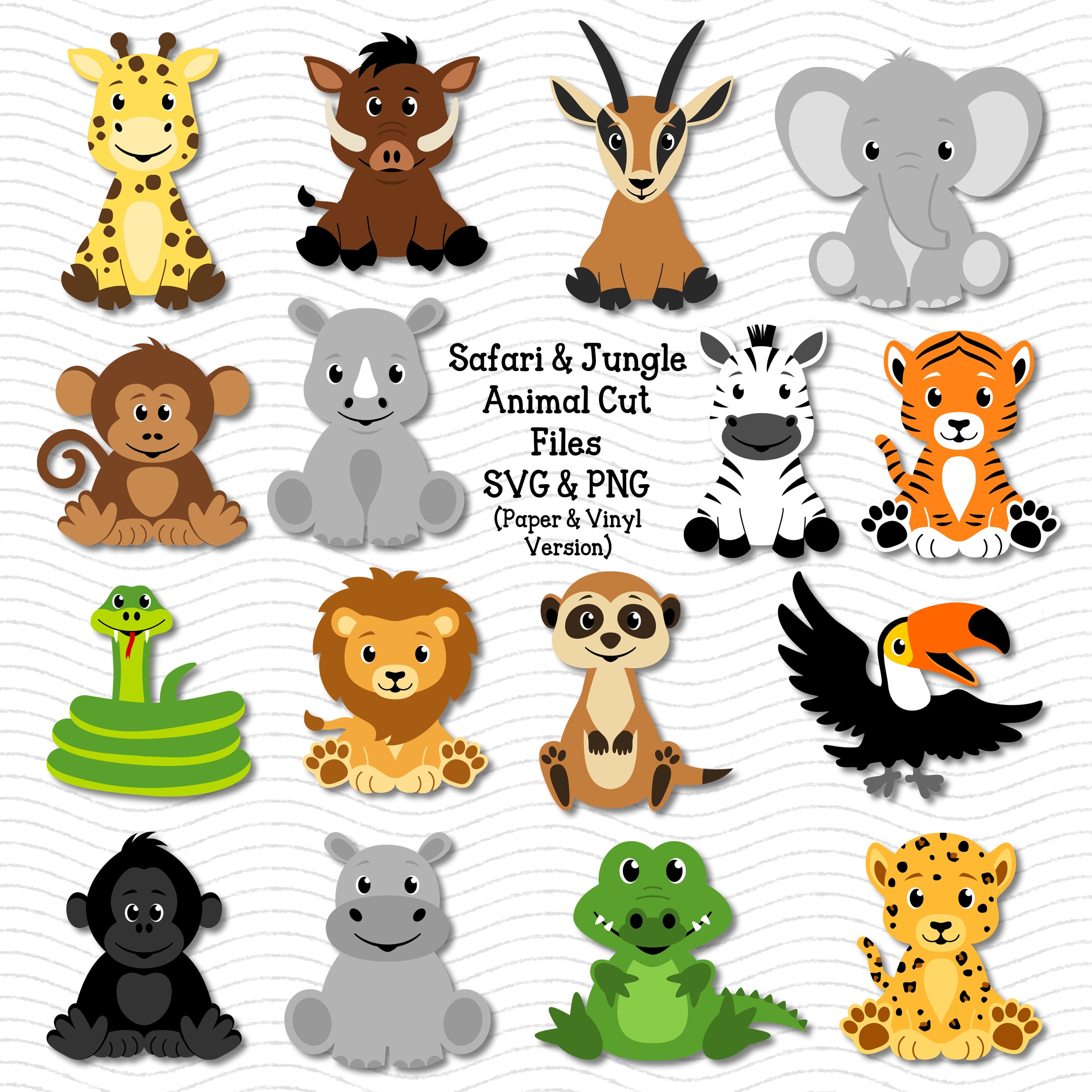 Baby Jungle Animal png Cute Baby Rhino SVG Rhino svg Rhinoceros svg ...