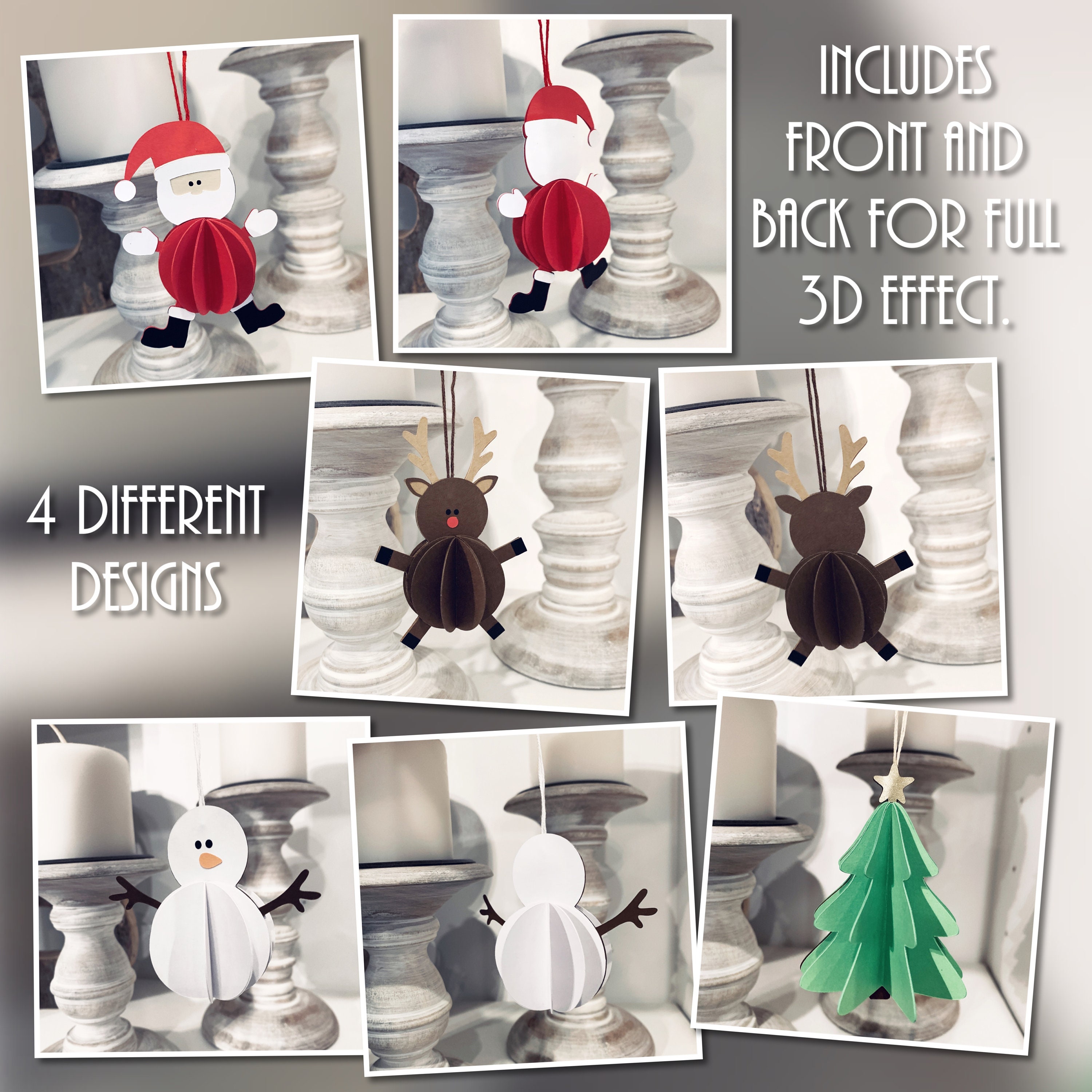 Christmas Ornament Cut Files Christmas Ornament SVG | Etsy