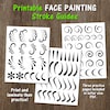 Face Paint Stencils, Face Paint SVG Stencils, SVG Stencils, Face Paint ...