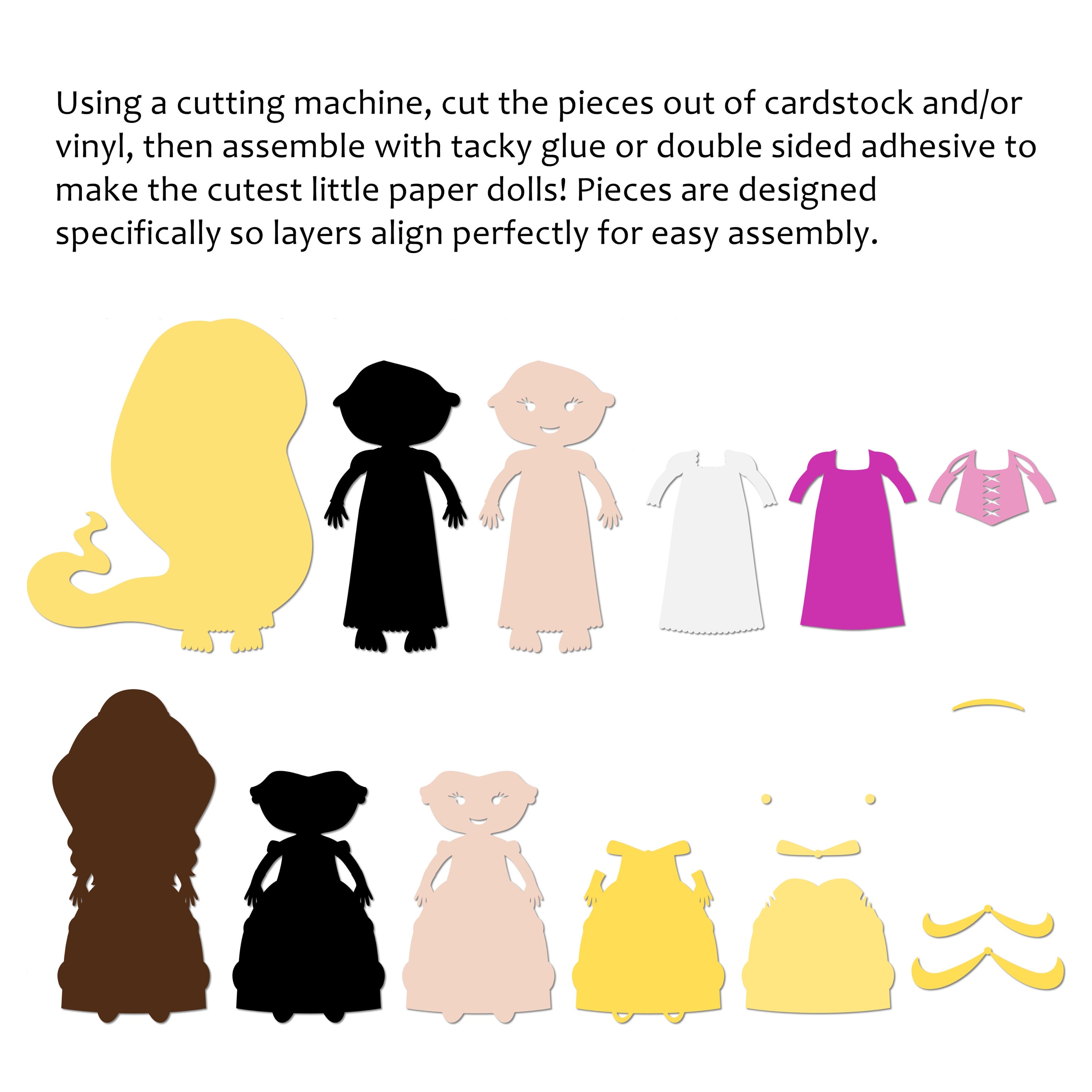 Princess Cut Files Princess SVG Princess Clip Art Princess - Etsy