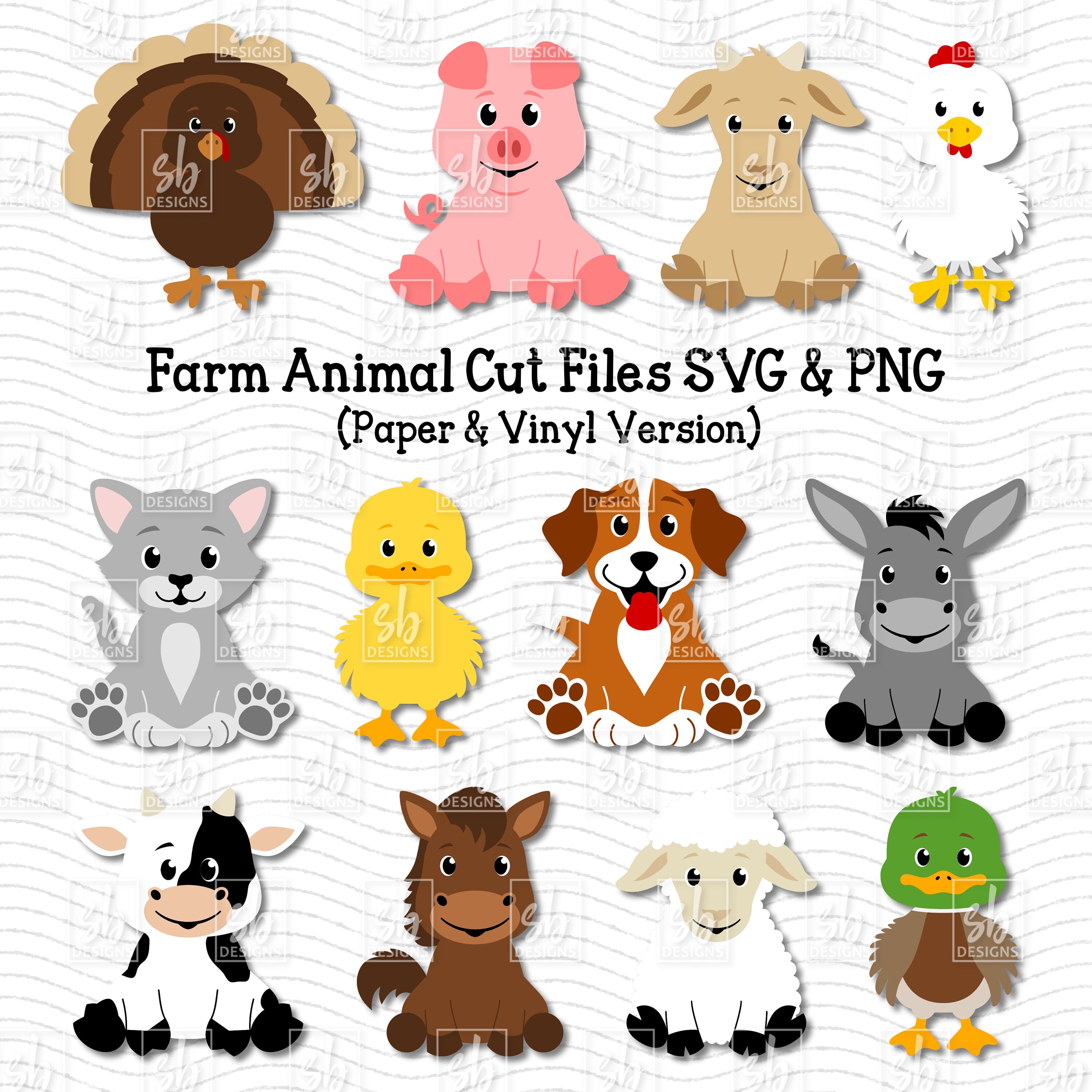 Cute Animal SVG Cute Animal Clip Art Baby Animal SVG Baby - Etsy