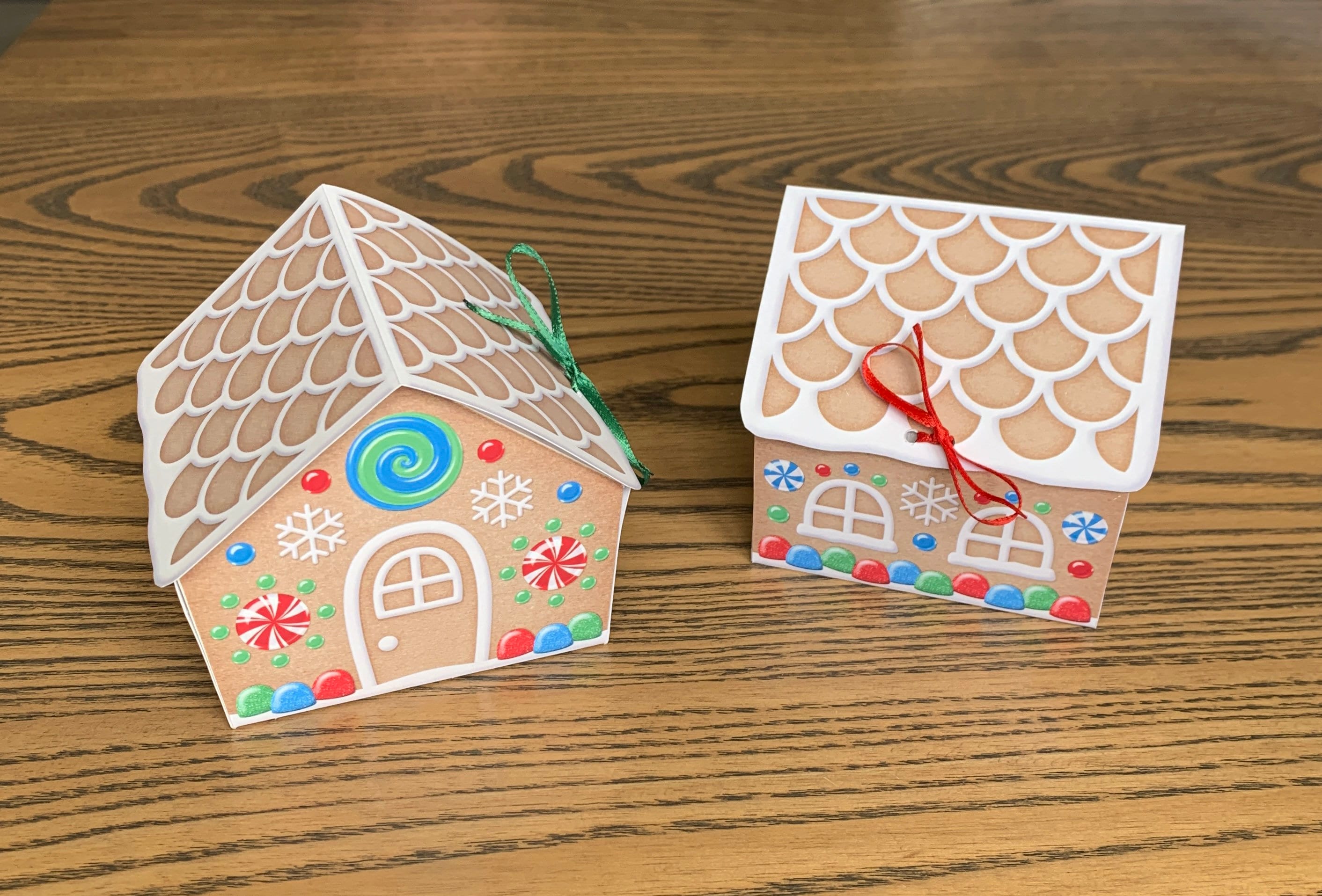 Christmas Gift Box Gingerbread House Box Printable Christmas - Etsy