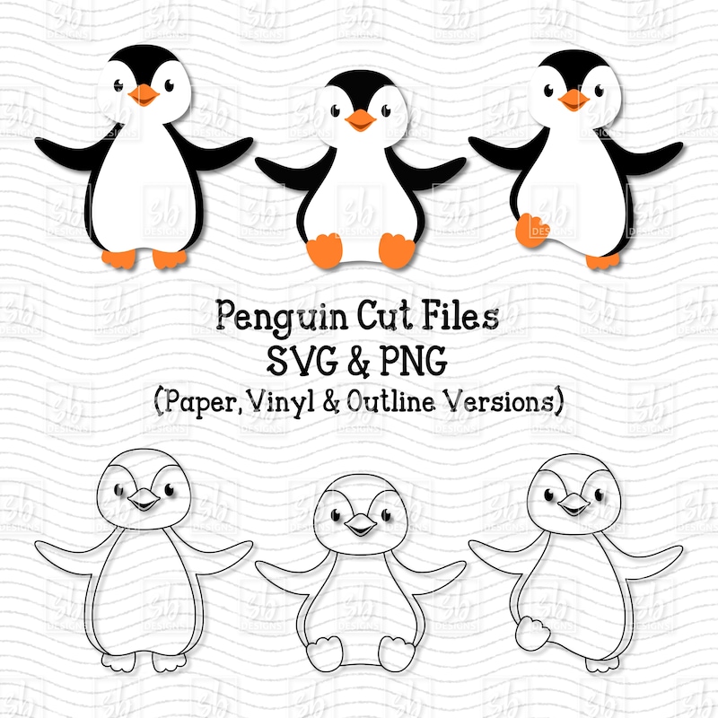 Penguin Svg - Etsy