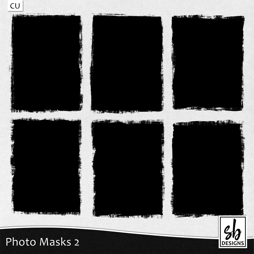 Photo Masks Clipping Masks Digital Photo Frames Instant | Etsy