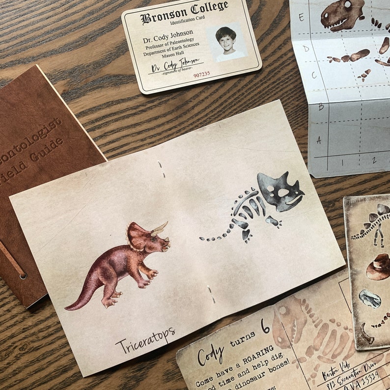 Dinosaur Dig Kit Printable Paleontologist Printable Dinosaur - Etsy