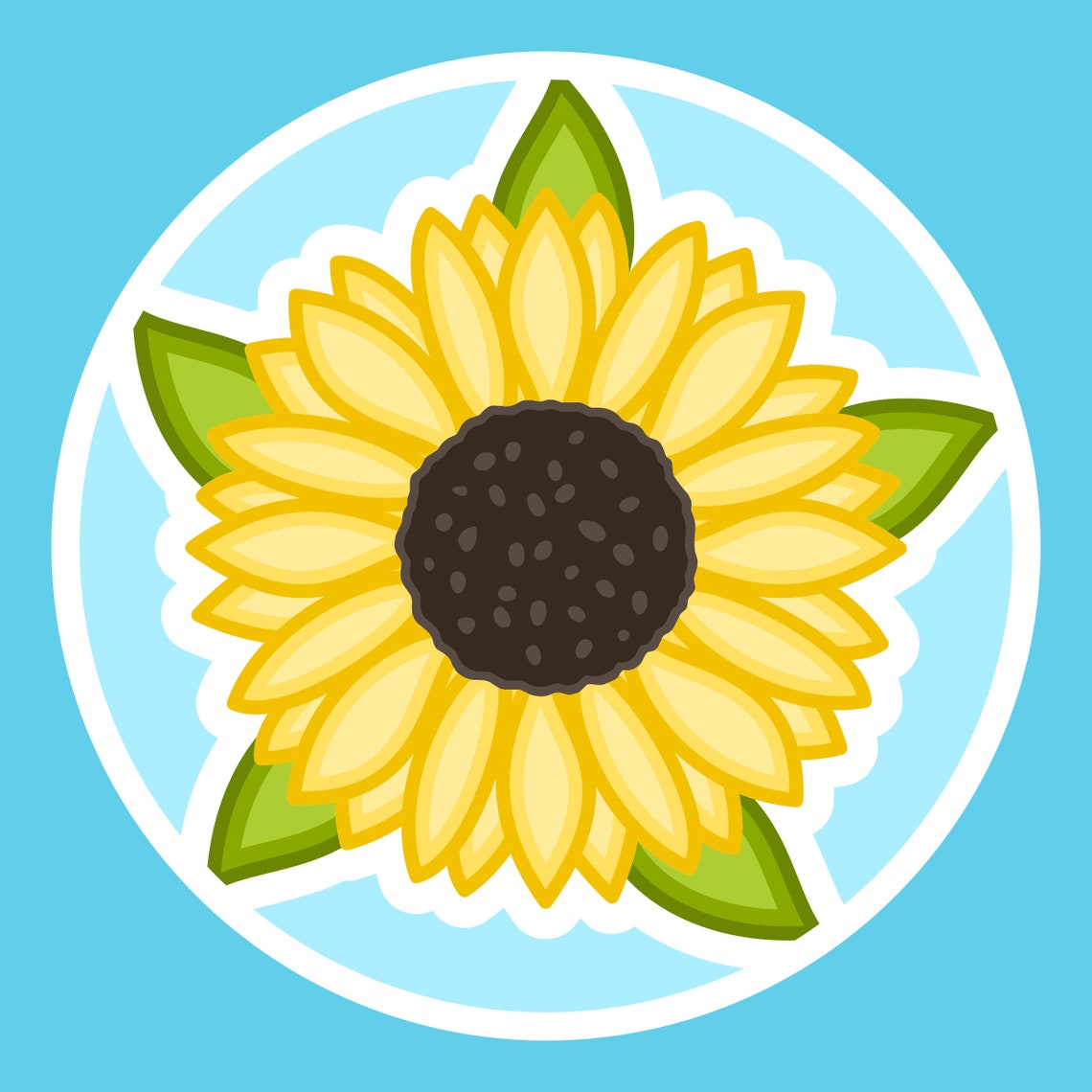 Sunflower Shadow Box SVG Sunflower Shadow Box Cut File 3D - Etsy