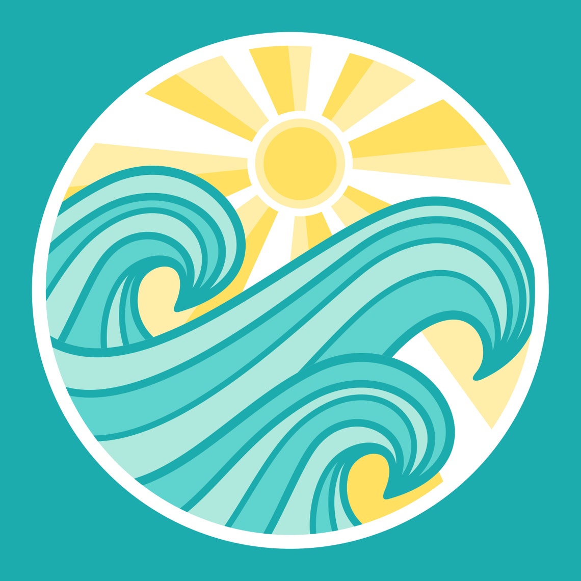 Ocean Shadow Box SVG Waves Shadow Box SVG 3D Shadowbox - Etsy