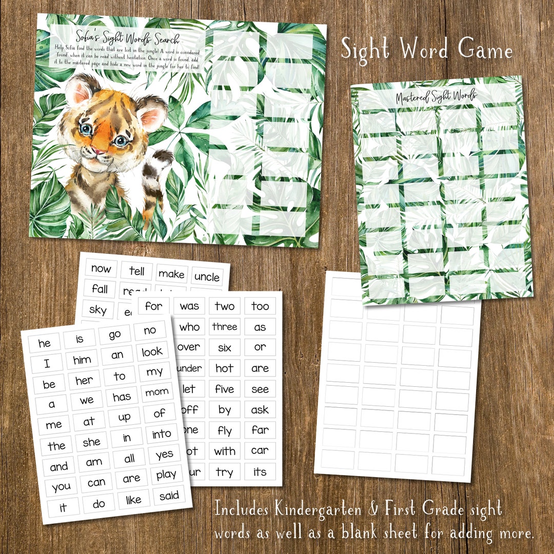 Sight Words Game, Sight Words Printable, Elementary Reading Practice ...