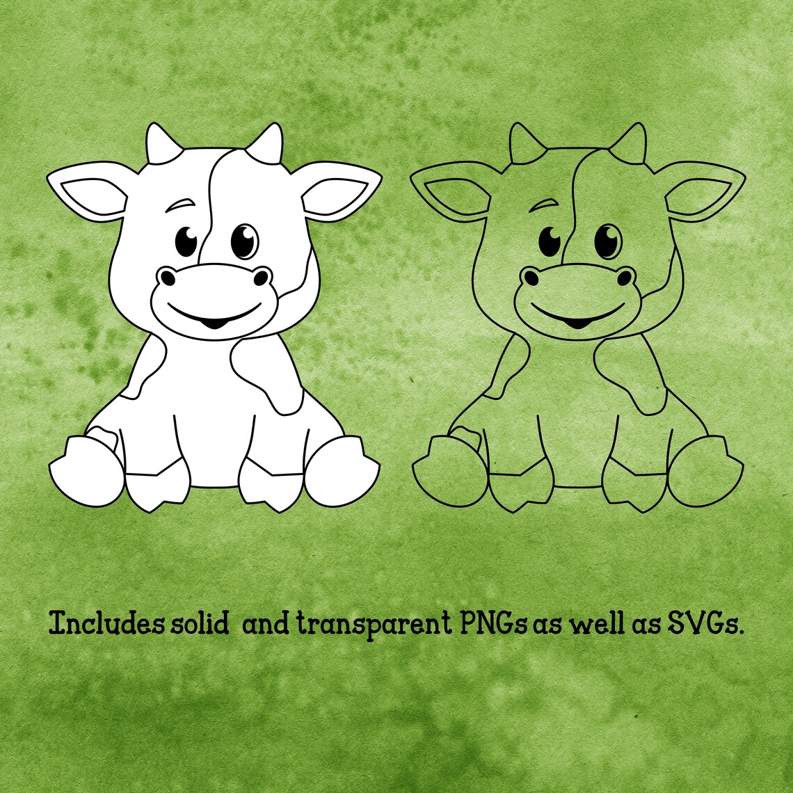 Farm Animal Digital Stamps, Farm Animal SVG, Farm Animal Clip Art, Cute ...