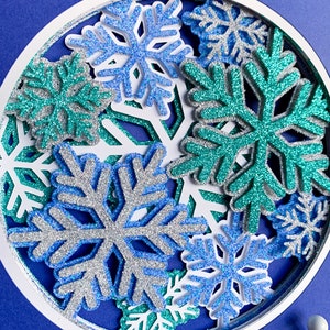 Snowflake Shadow Box SVG, Winter Shadow Box SVG, 3D Shadowbox ...