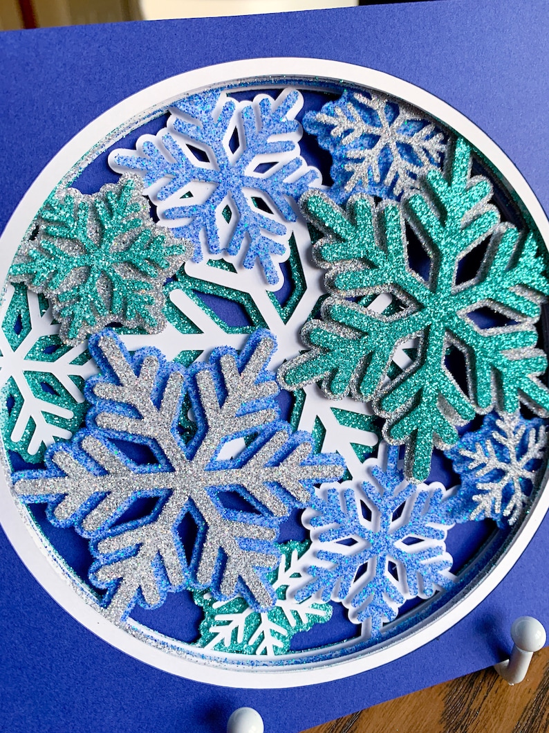 Snowflake Shadow Box SVG, Winter Shadow Box SVG, 3D Shadowbox ...