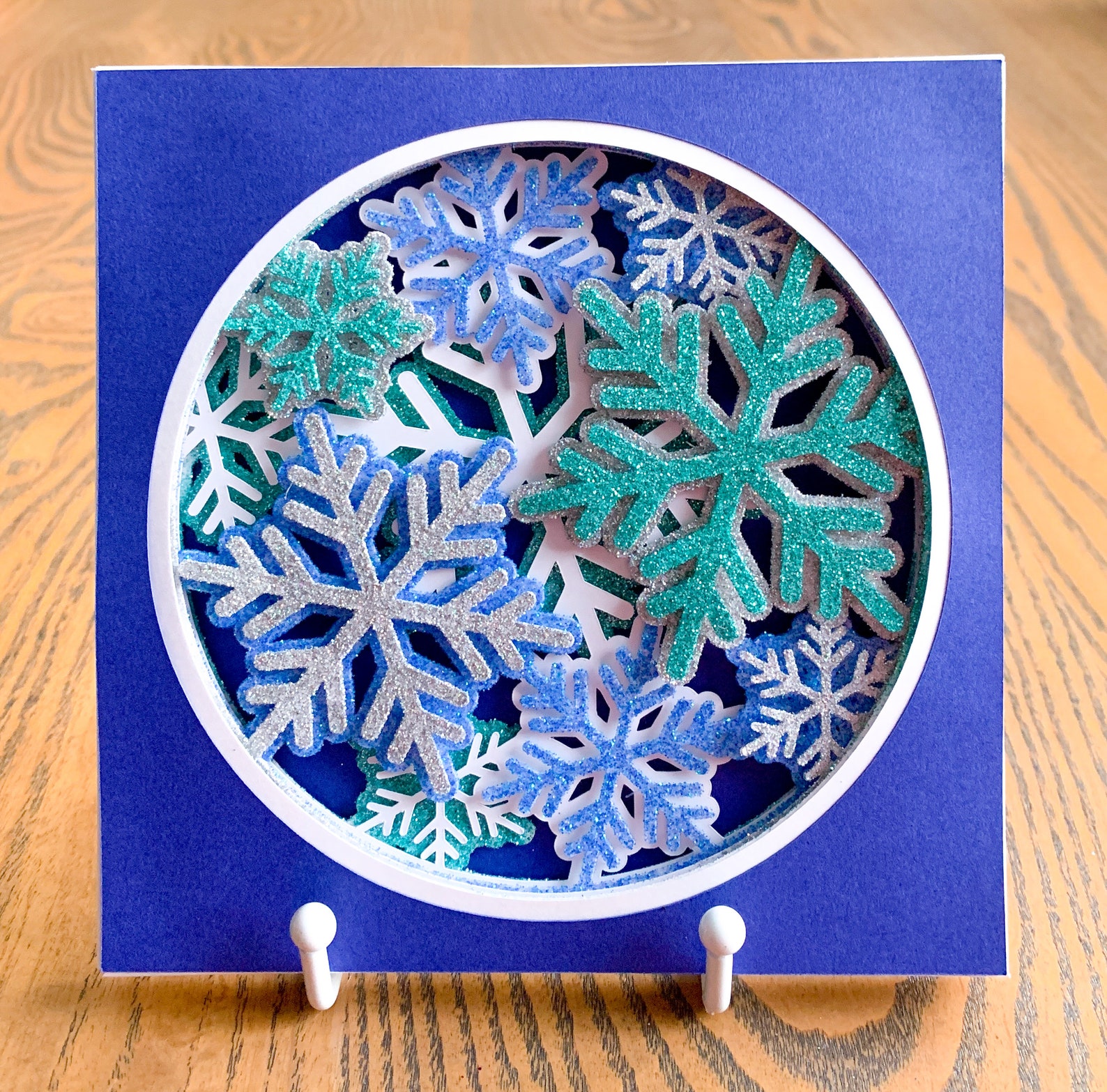 Snowflake Shadow Box SVG, Winter Shadow Box SVG, 3D Shadowbox ...