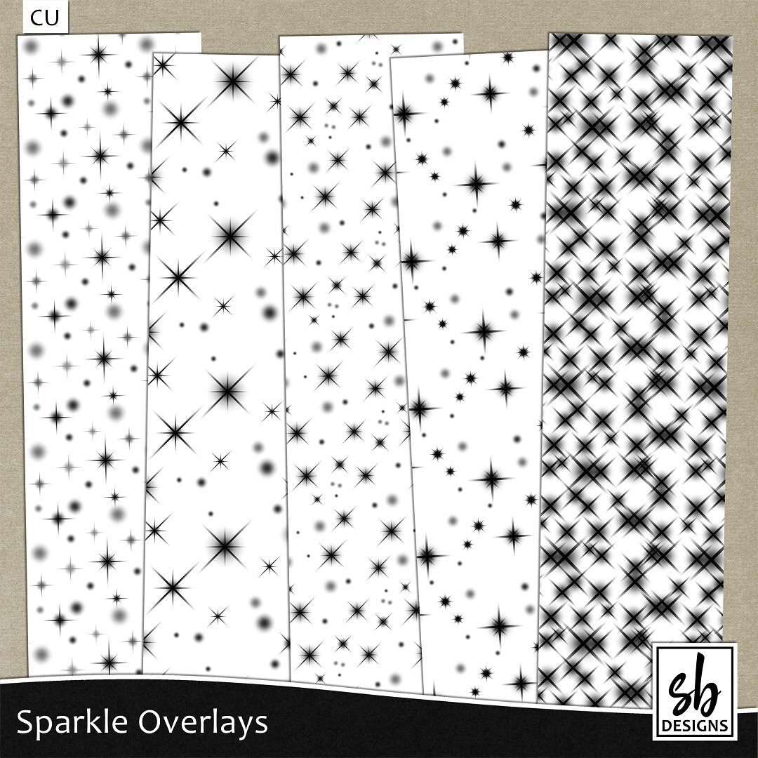 Digital Paper - Pattern Overlays - Digital Patterns - Sparkle Overlays ...