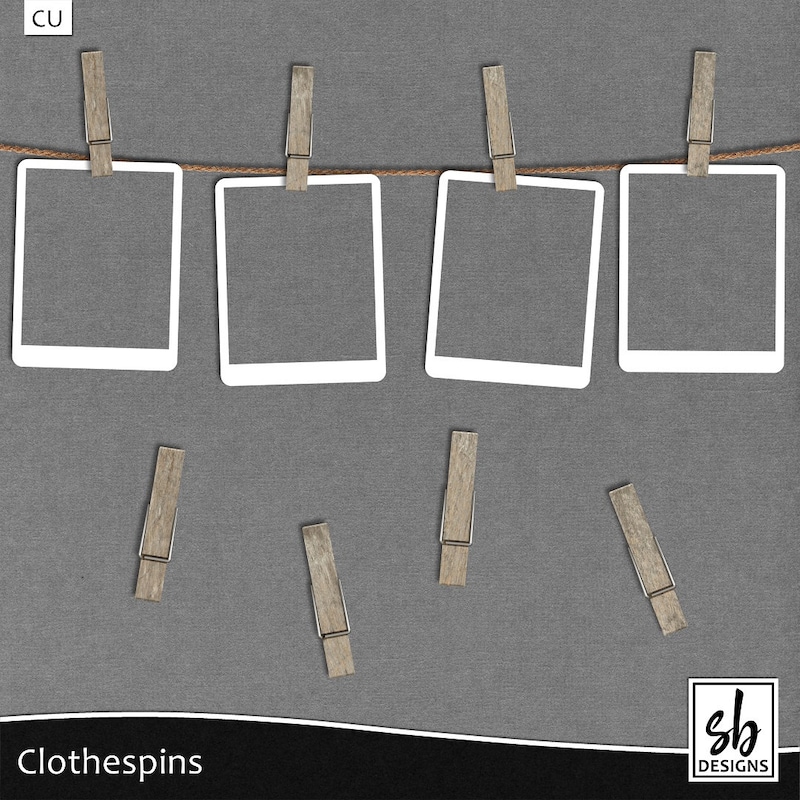 Clothespin Frame - Etsy