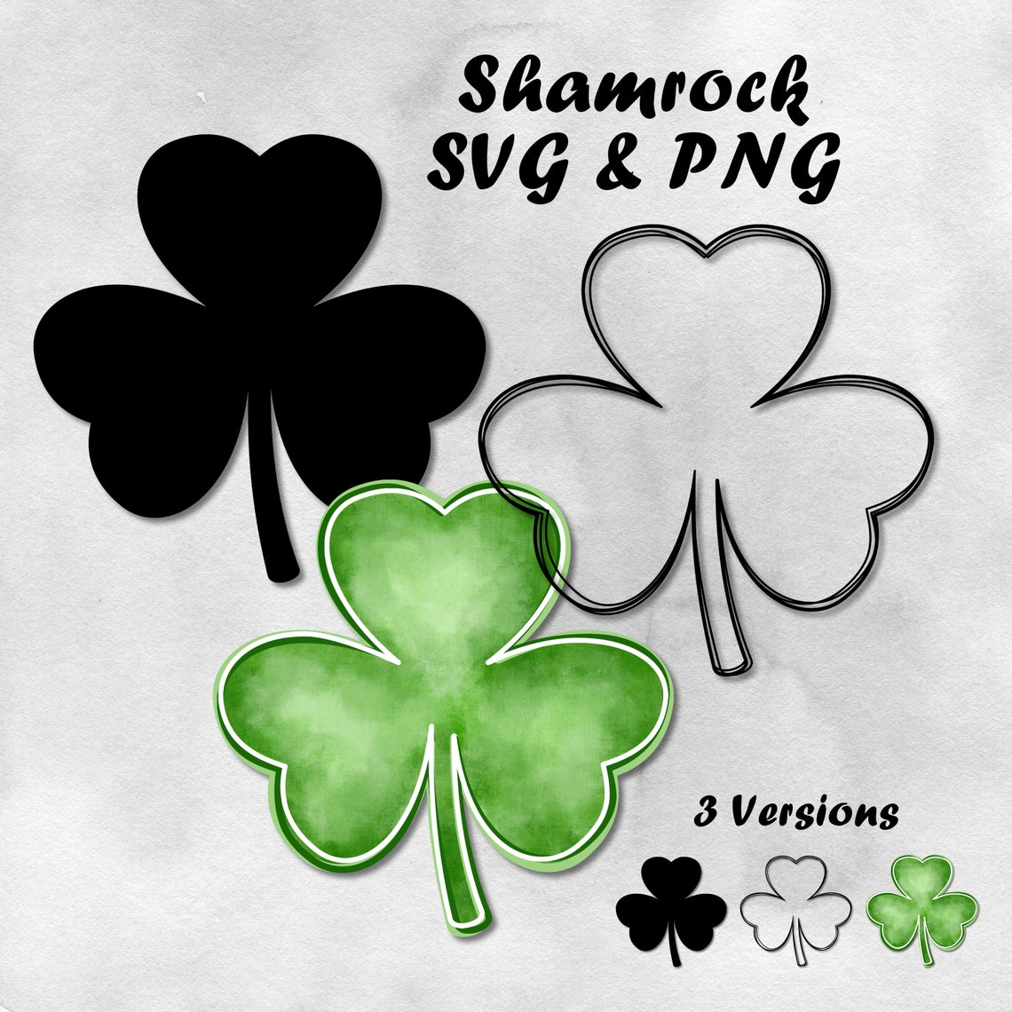 Shamrock Svgs, Shamrock Clip Art, Shamrock Cut Files, Clover SVG ...