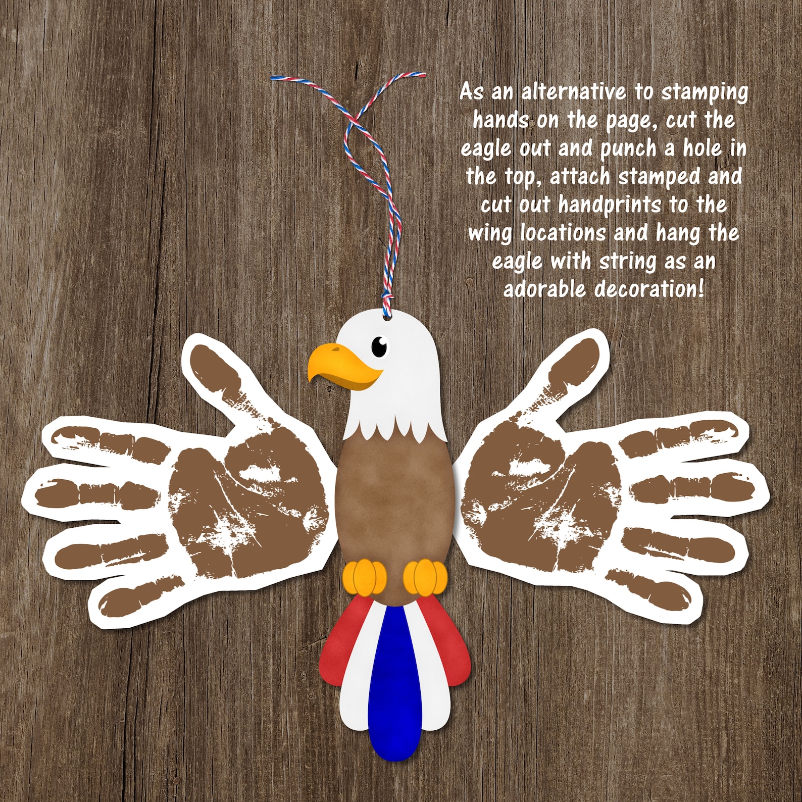 Bald Eagle Craft, 4th of July Craft, Memorial Day Craft, Patriotic ...