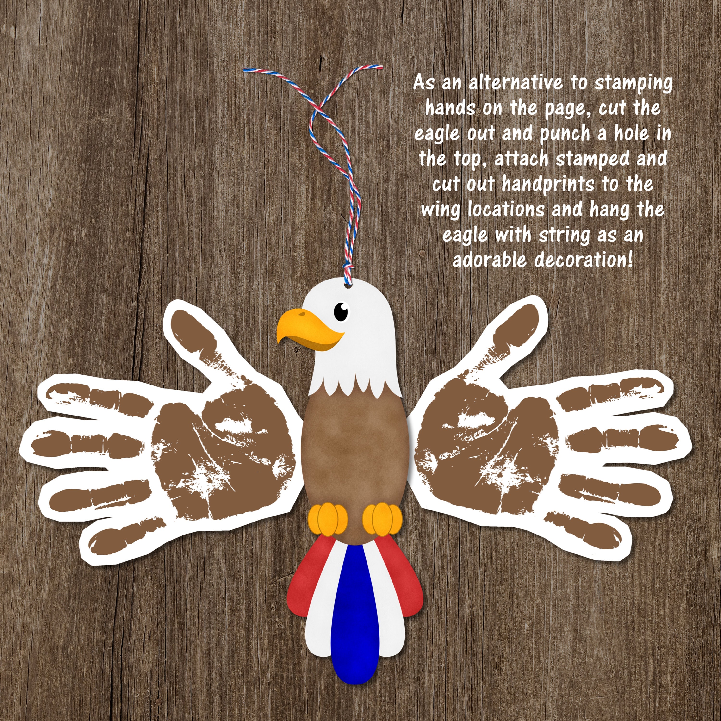 Bald Eagle Craft, 4th of July Craft, Memorial Day Craft, Patriotic ...