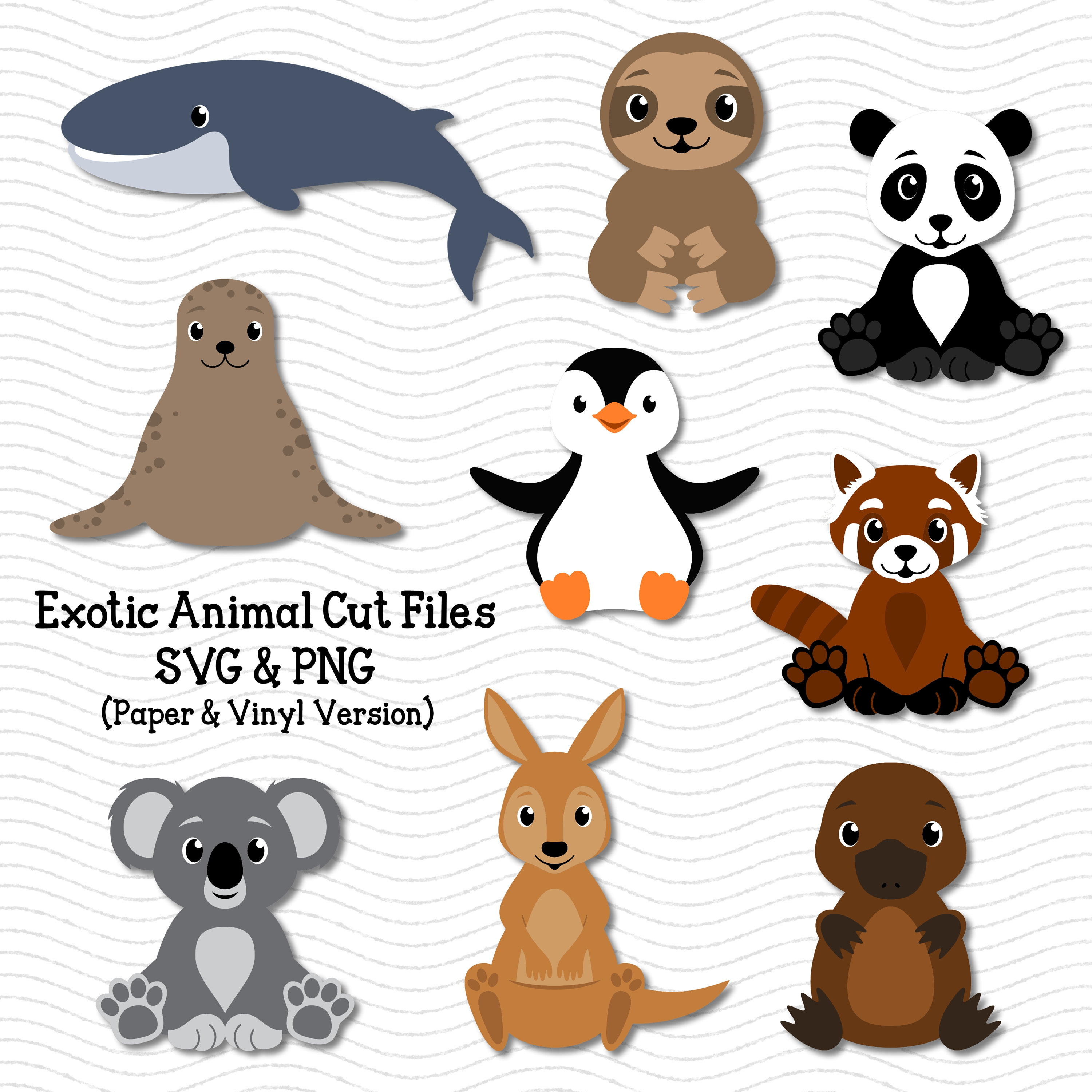 Animal SVG Zoo Animals SVG Australian Animals SVG Cute - Etsy UK