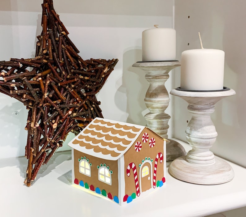 Gingerbread House SVG Gingerbread House Cut File 3D - Etsy