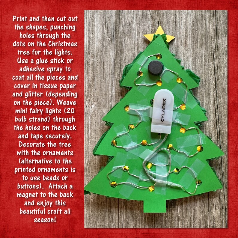 Christmas Tree Kid's Craft, Christmas Kid's Craft, Printable Christmas ...