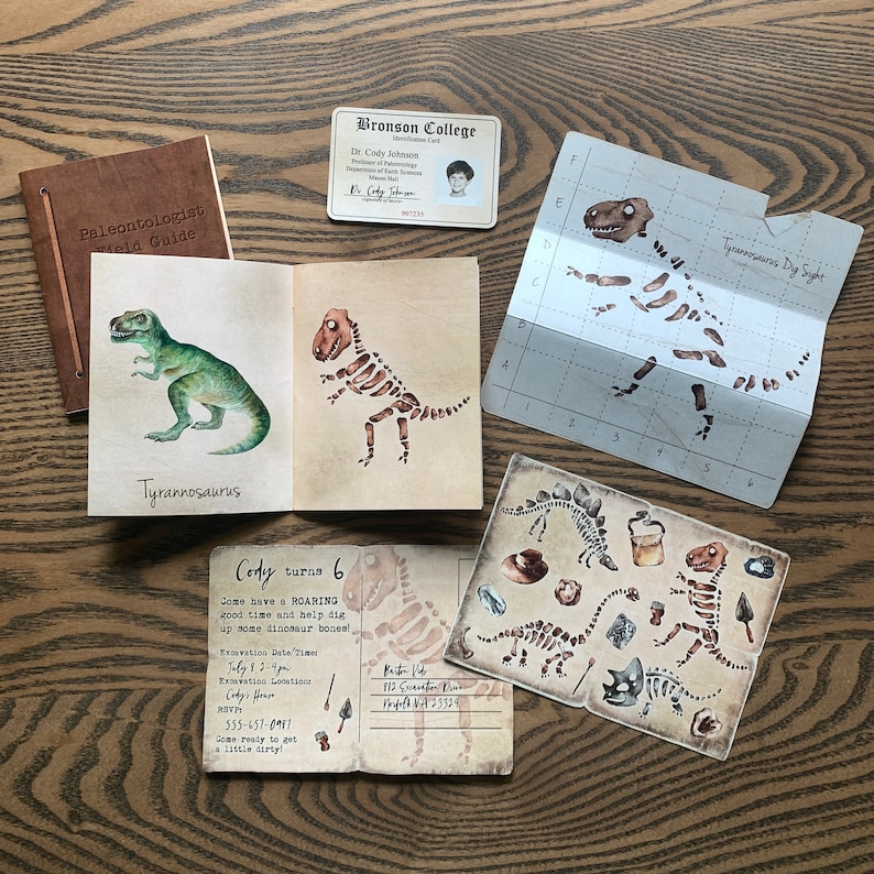 Dinosaur Dig Kit Printable Paleontologist Printable Dinosaur - Etsy