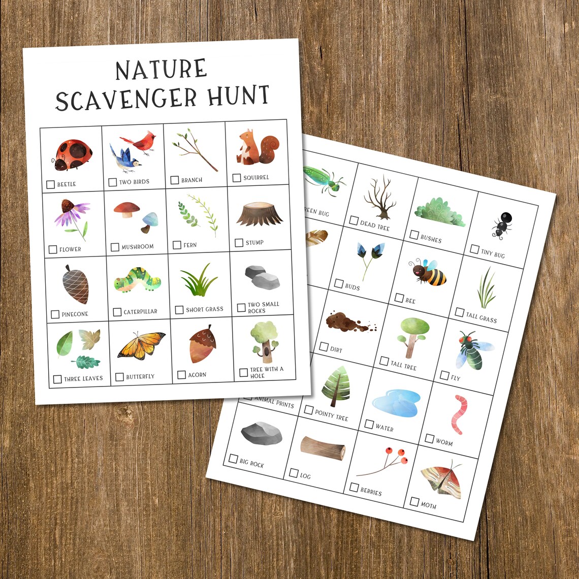 Printable Scavenger Hunt, Nature Scavenger Hunt, Outdoor Scavenger Hunt ...