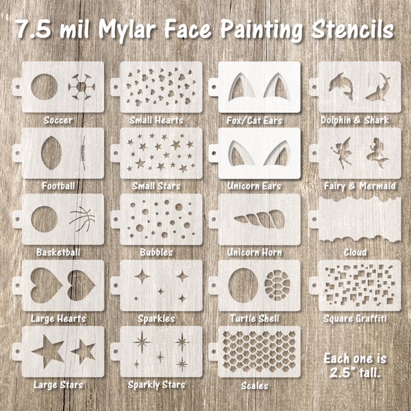 Face Stencil - Etsy