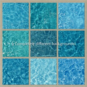 Digital Water Paper - Water Textures - Pool Water Background - Digital ...