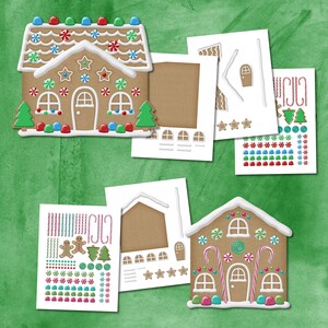 Christmas Kid's Craft, Gingerbread House Craft, Build a Gingerbread ...
