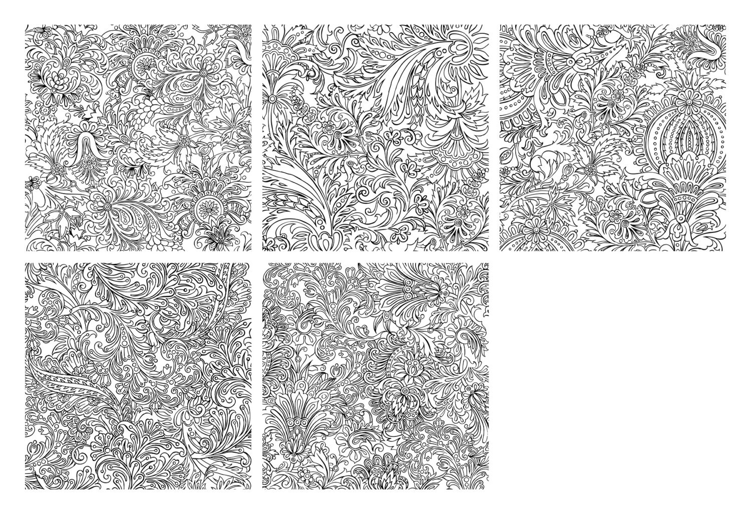 Digital Paper Pattern Overlays Digital Patterns Paisley - Etsy