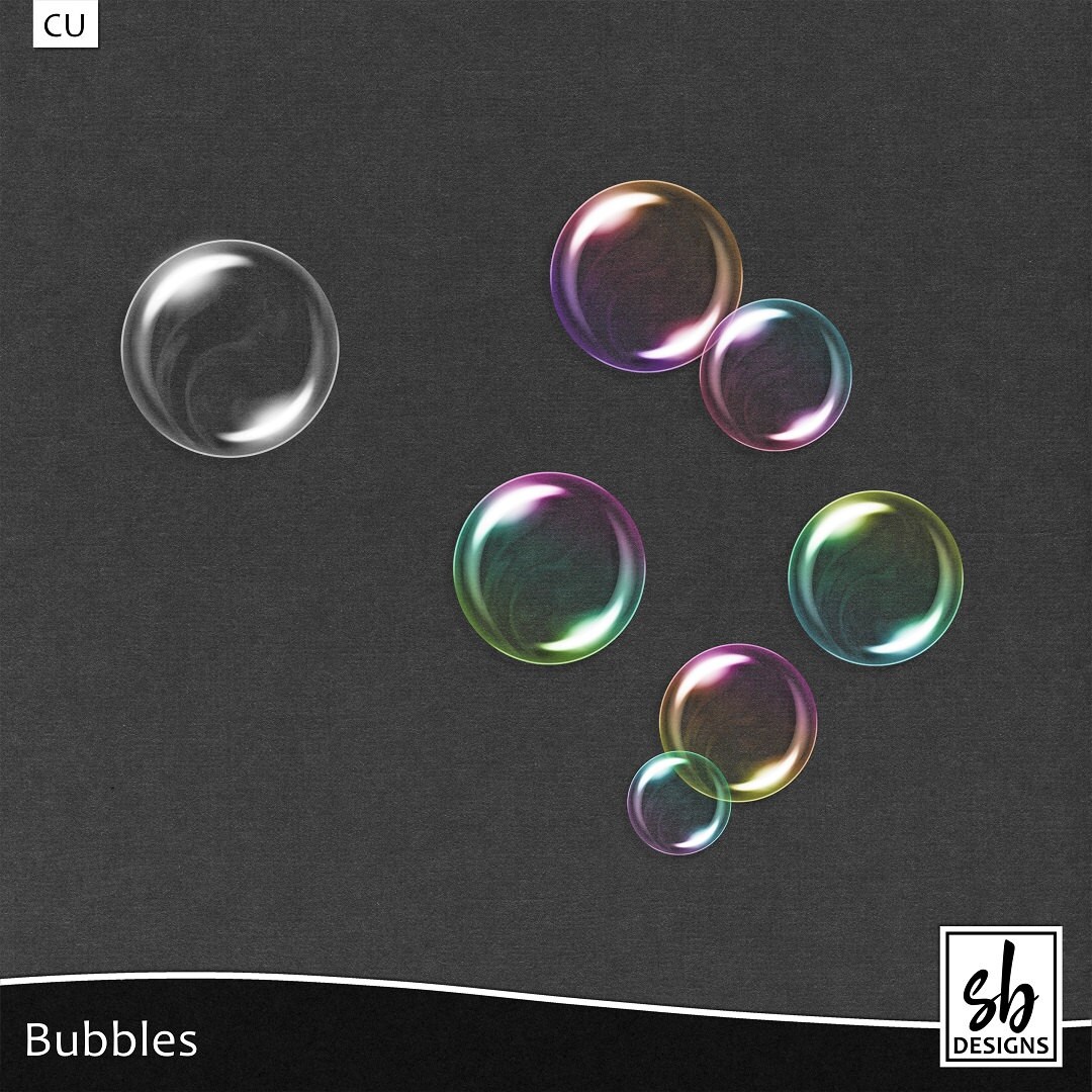 Bubble Clip Art- Bubble Overlays - Digital Bubbles - Digital Scrapbook ...