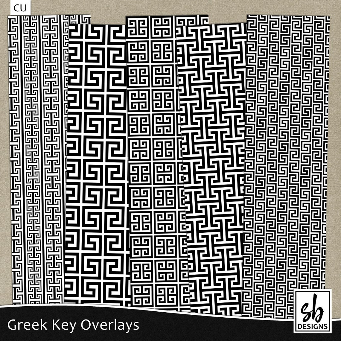 Digital Paper Pattern Overlays Digital Patterns Greek - Etsy
