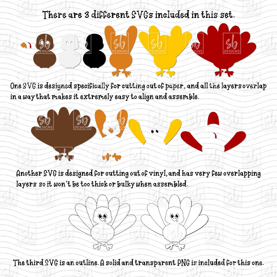 Turkey SVG Thanksgiving SVG Cute Turkey SVG Turkey Cut - Etsy