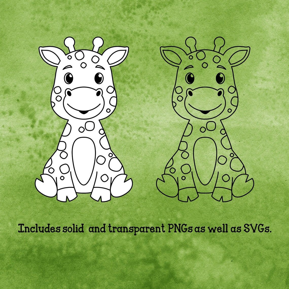 Zoo Animal Digital Stamps, Jungle Animal SVG, Safari Animal Clip Art ...
