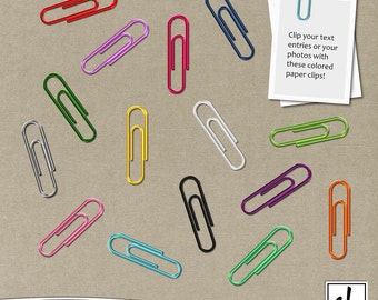 DIGITAL PAPER CLIPS Digital Paper Clips - Paper Clip Clip Art Paper ...