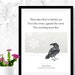 Haiku Poem Basho Wallart Basho Winter Crow Decoration Print - Etsy