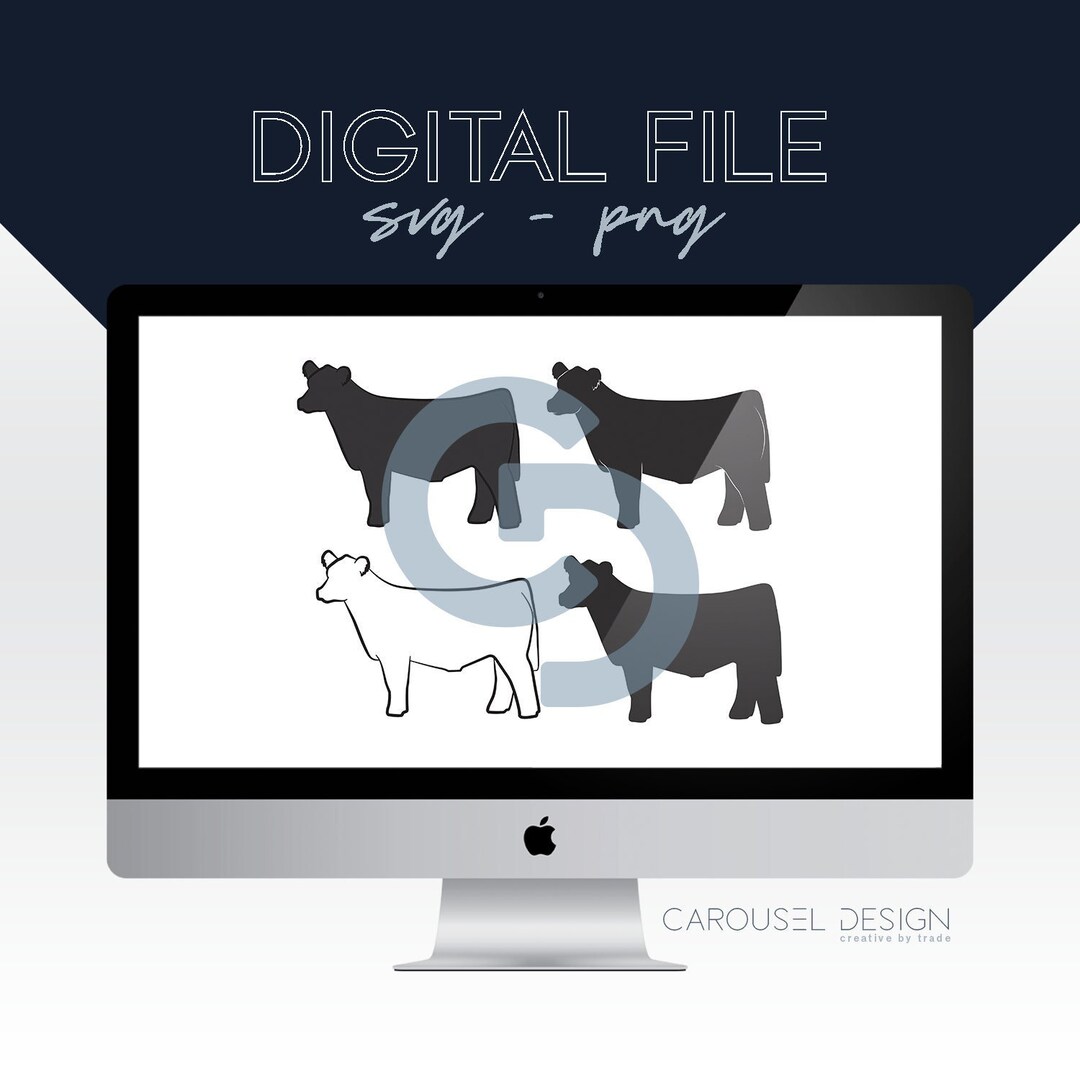 Show Steer Livestock Graphic - Digital File 2022 V.1 - 4 Styles - Etsy