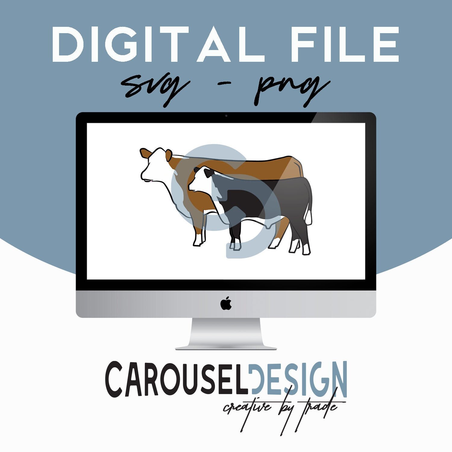 Cow Calf Livestock Graphic Digital File 2020.5 | Etsy