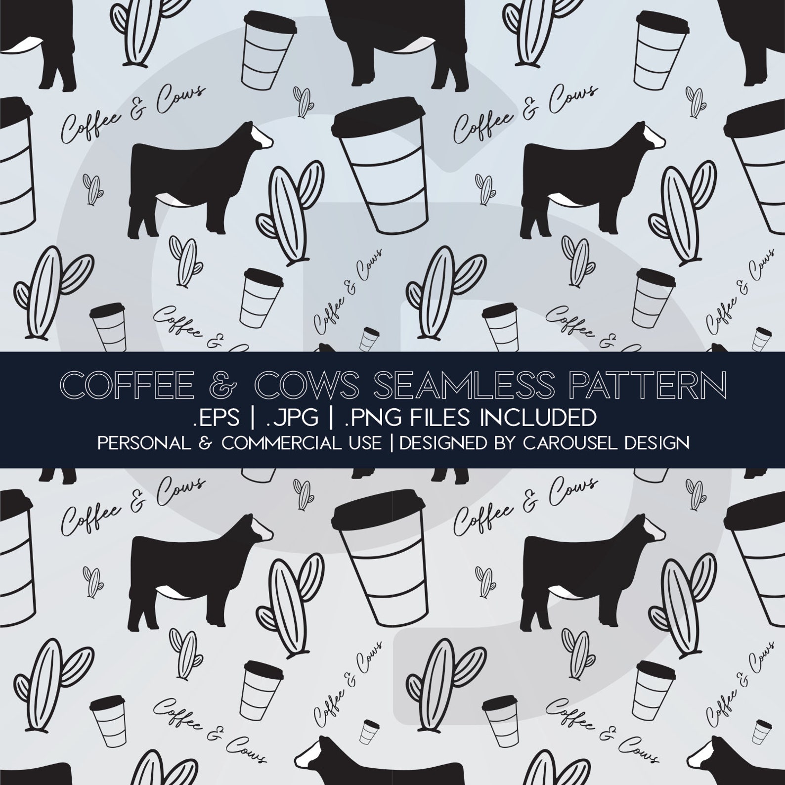 Show Heifer Seamless Digital Pattern File Digital File 2022 - Etsy