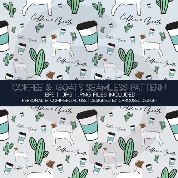 Show Goat Seamless Digital Pattern File Digital File 2022 - Etsy