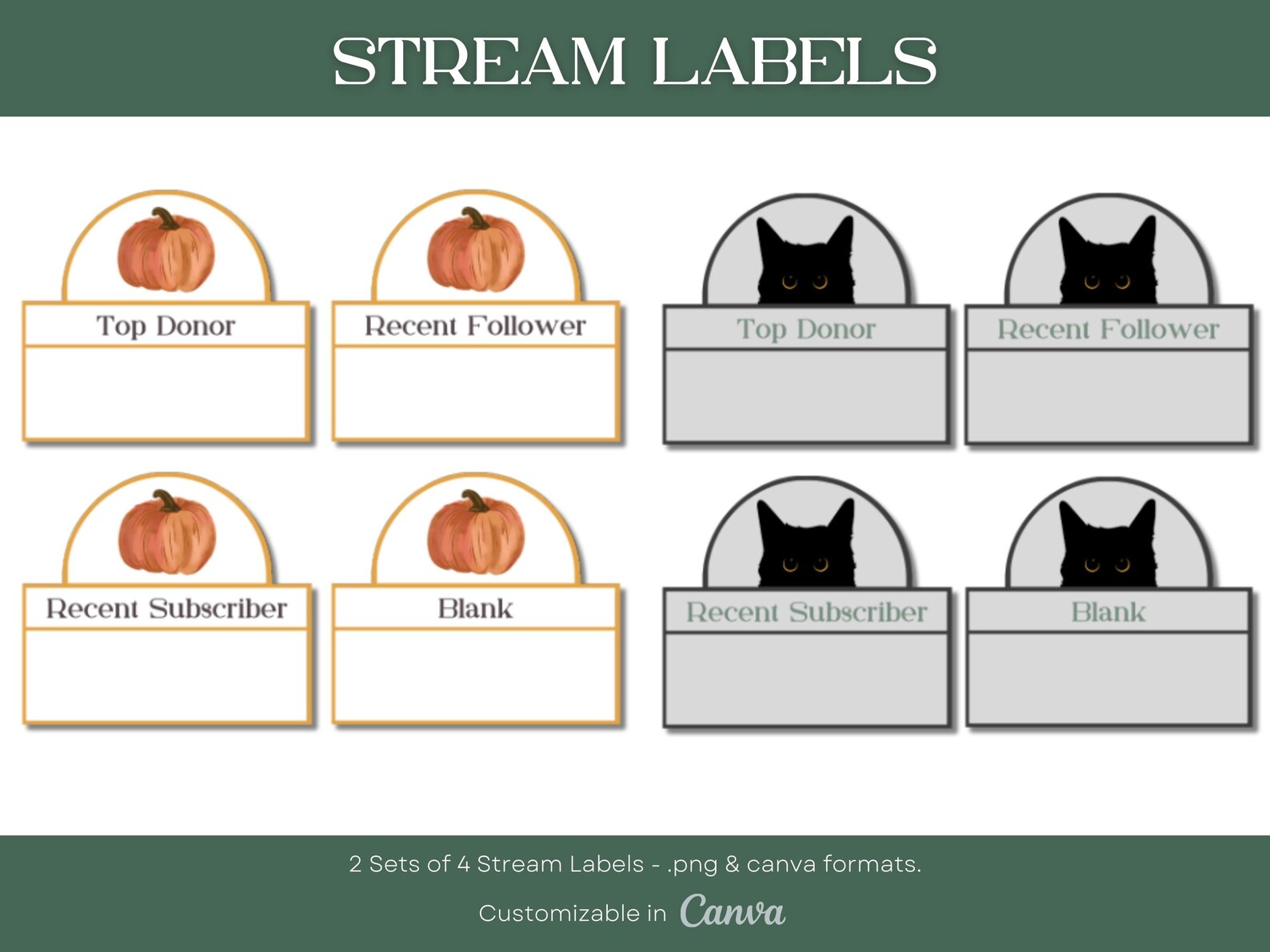 Basic Witch Autumn Stream Pack Twitch Stream Overlay Pack Twitch ...