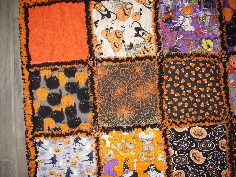 Happy Halloween Scrappy Rag - Etsy