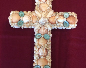 Seashell cross | Etsy