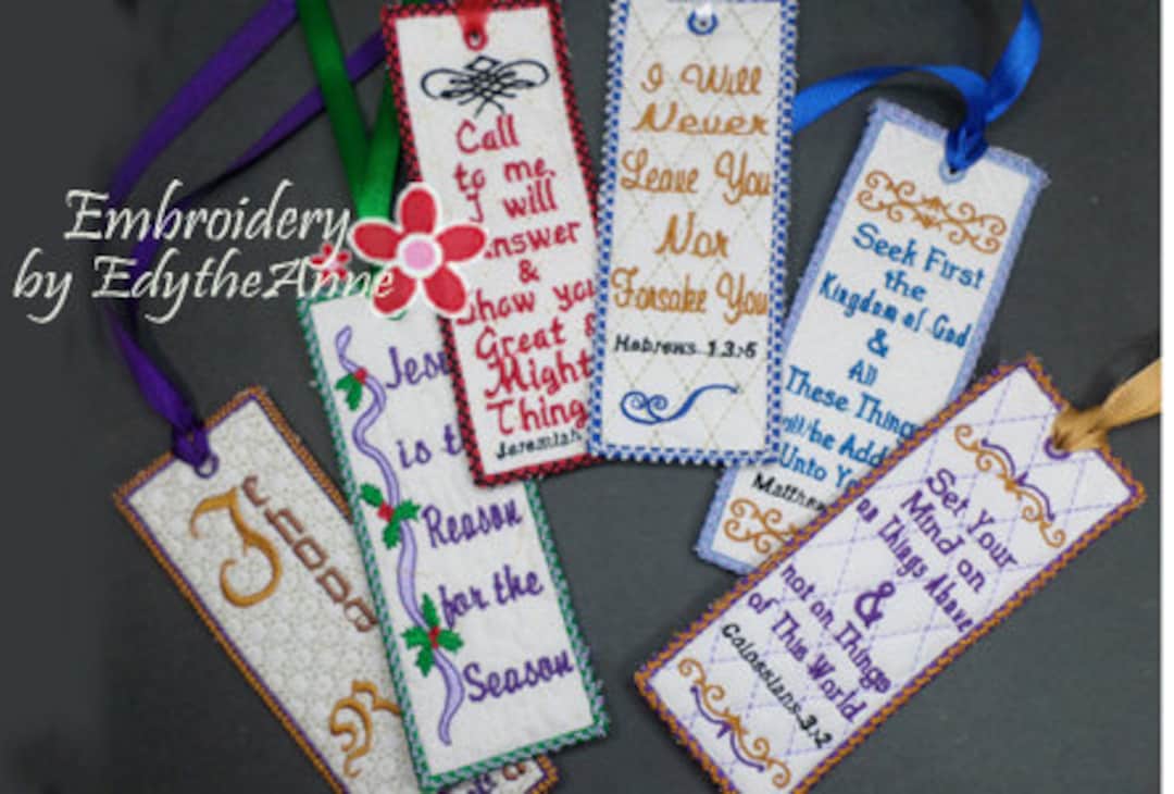 BOOKMARK SET of SIX Faith Based - Instant Download - Etsy
