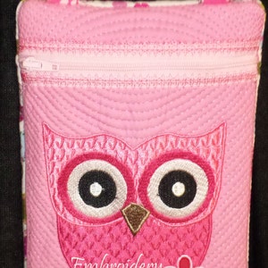 Girl's Owl Crossbody Purse. Completed in the Hoop Machine Embroidery No ...