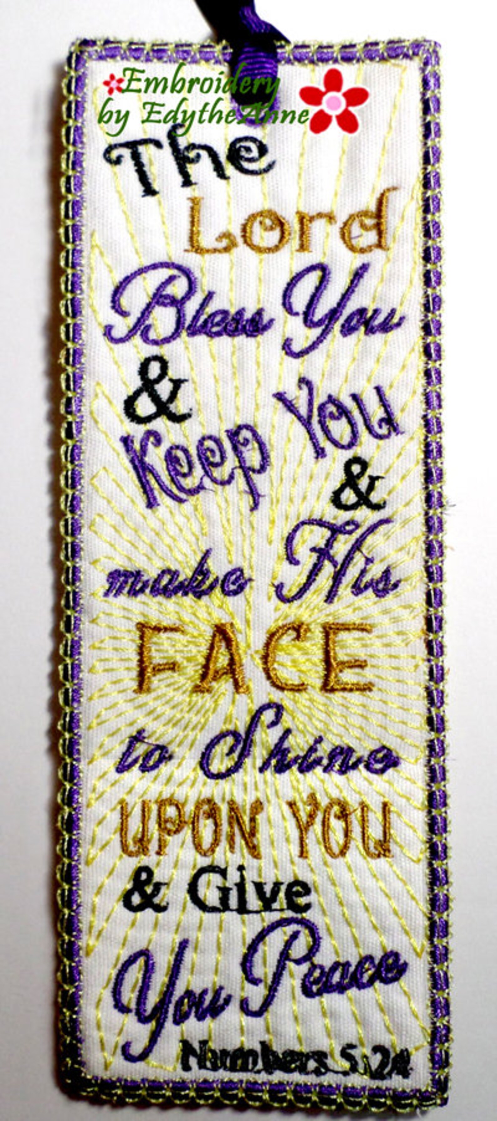 BOOKMARK SET of THREE Faith Based in the Hoop Machine Embroidery ...