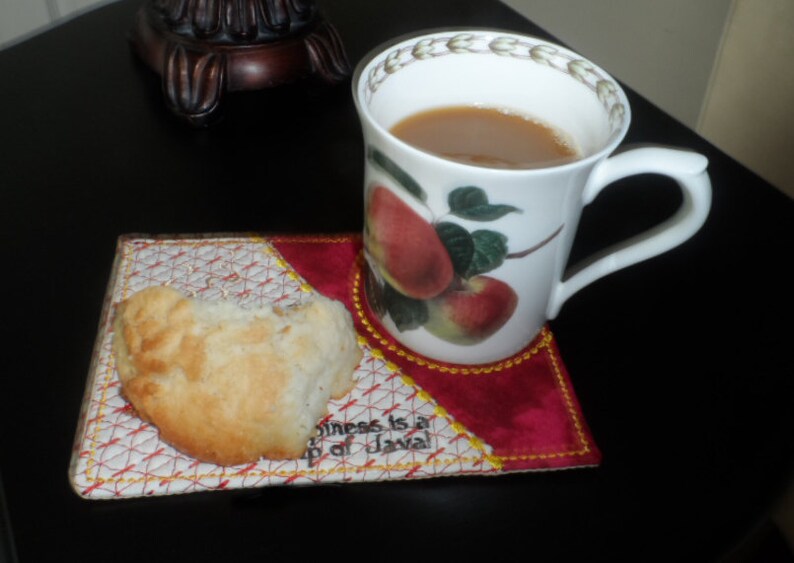 Cup of Java AND Cup of Hot Chocolate Mug Mat/mug Rug in the - Etsy