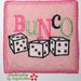 BUNCO COASTER in the Hoop Machine Embroidery- Digital Download - Etsy