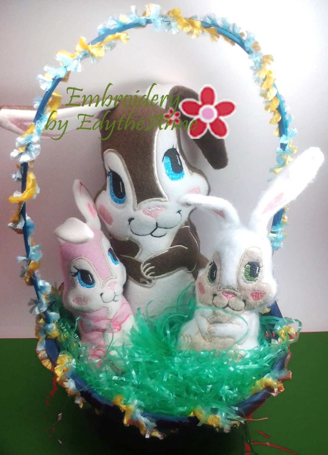 Bunny Stuffies Both Large and Small Size in the Hoop Machine Embroidery ...